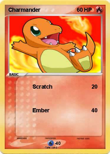 Pokémon Charmander 1439 1439 - Scratch - My Pokemon Card