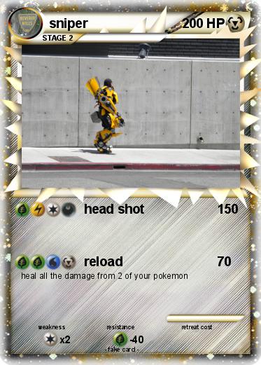 Pokémon sniper 1012 1012 - head shot - My Pokemon Card