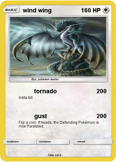 Pokémon wind wing - tornado - My Pokemon Card