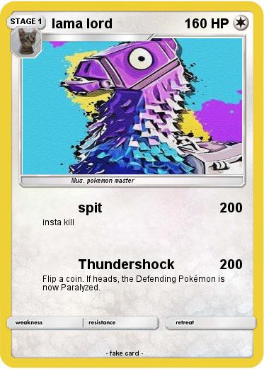 Pokémon lama lord 1 1 - spit - My Pokemon Card