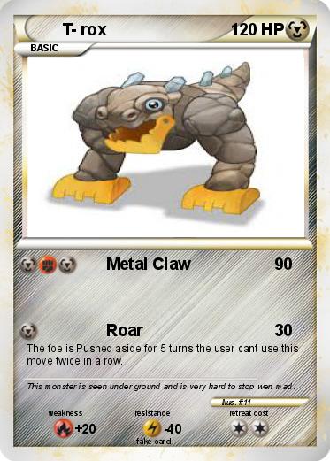 Pokémon T rox 1 1 - Metal Claw - My Pokemon Card