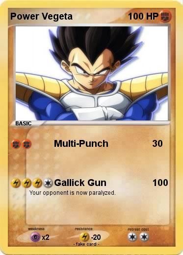 Pokémon Power Vegeta - Multi-Punch - My Pokemon Card