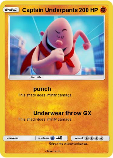 Pokémon Captain Underpants 199 199 - punch - My Pokemon Card