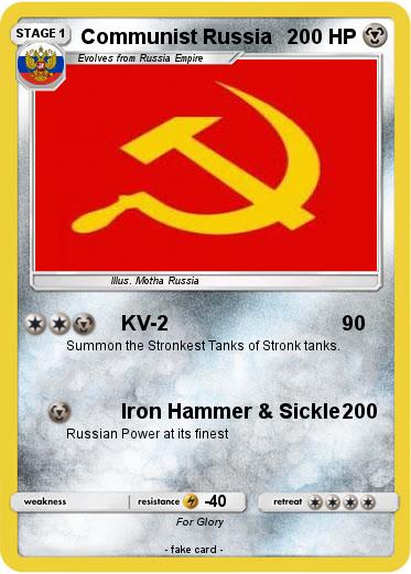 Pokémon Communist Russia 1 1 - KV-2 - My Pokemon Card
