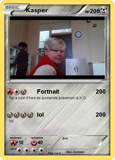 Pokémon Kasper 50 50 - Fortnait - My Pokemon Card