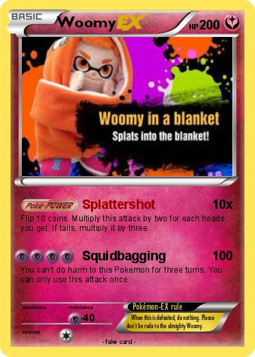 Pokémon Woomy 30 30 - Splattershot - My Pokemon Card