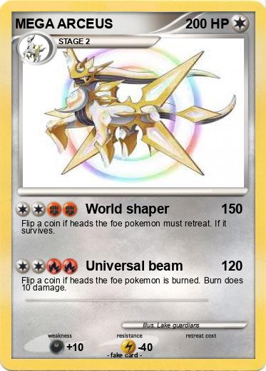 Pokémon MEGA ARCEUS 346 346 - World shaper - My Pokemon Card