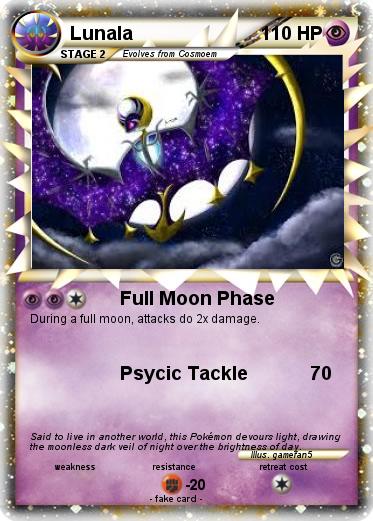 Pokémon Lunala 254 254 - Full Moon Phase - My Pokemon Card