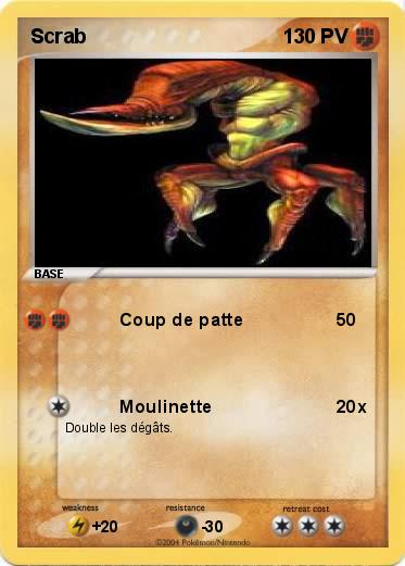 Pokémon Scrab - Coup de patte - Ma carte Pokémon