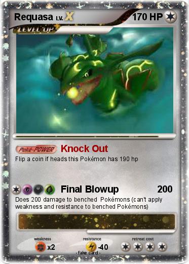 Pokémon Requasa 4 4 - Knock Out - My Pokemon Card