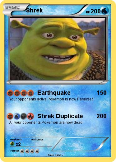Pokémon Shrek 1121 1121 - Earthquake - My Pokemon Card