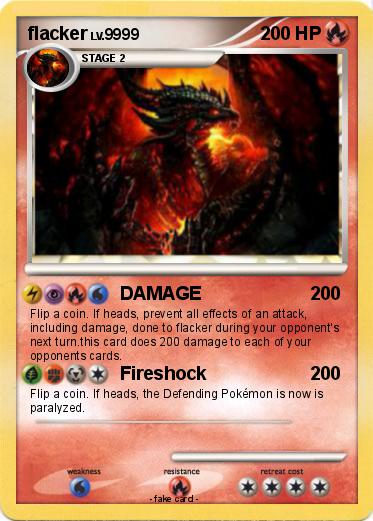 Pokémon flacker 1 1 - DAMAGE - My Pokemon Card