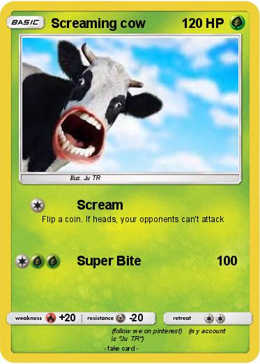 Pokémon Screaming cow - Scream - My Pokemon Card