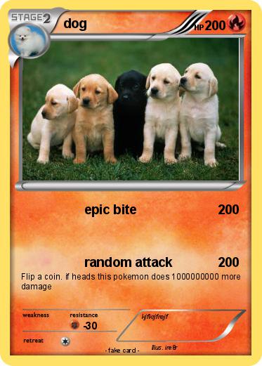 Pokémon dog 1218 1218 - epic bite - My Pokemon Card