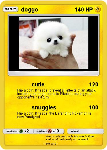 Pokémon doggo 136 136 - cutie - My Pokemon Card