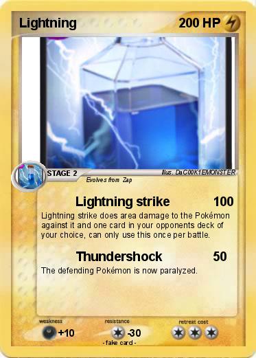 Pokémon Lightning 1714 1714 - Lightning strike - My Pokemon Card