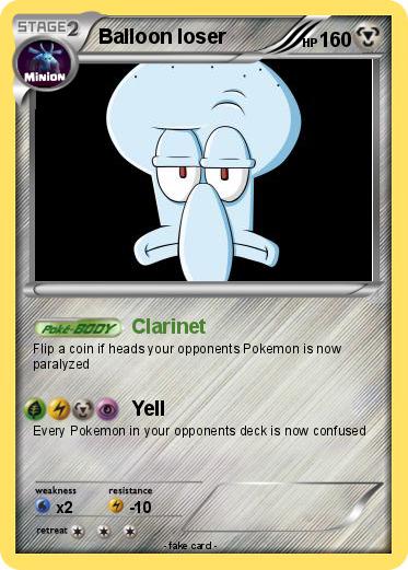 Pokémon Balloon loser - Clarinet - My Pokemon Card