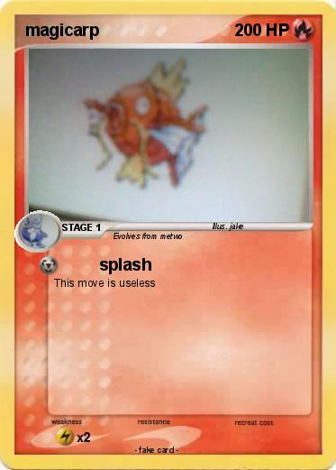 Pokémon magicarp 81 81 - splash - My Pokemon Card