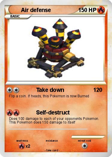 Pokémon Air defense - Take down - My Pokemon Card