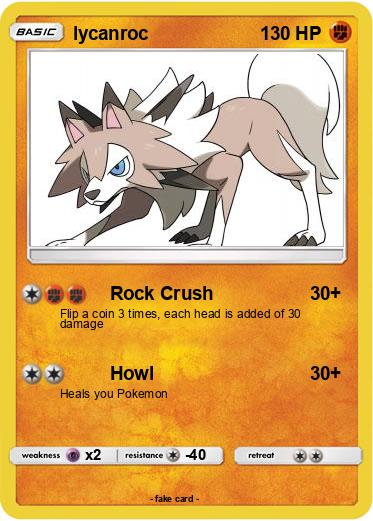 Pokémon lycanroc 288 288 - Rock Crush - My Pokemon Card