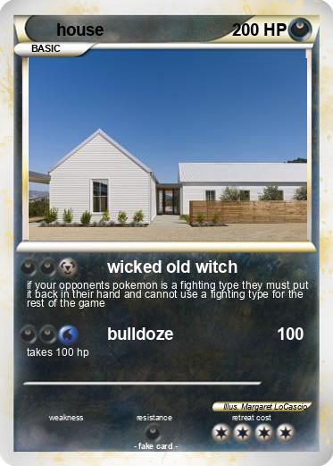 Pokémon house 182 182 - wicked old witch - My Pokemon Card
