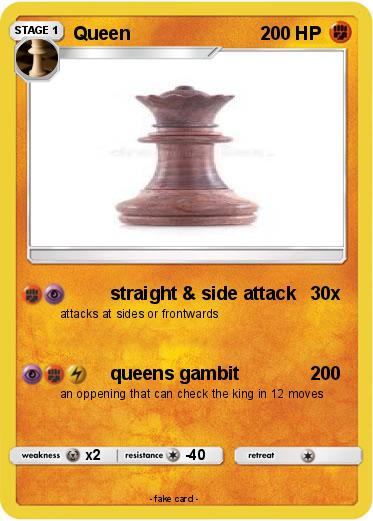 Pokémon Queen 727 727 - straight & side attack - My Pokemon Card