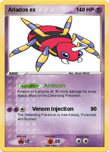 Pokémon Ariados ex 3 3 - Ambush - My Pokemon Card