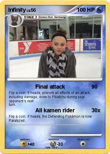 Pokémon Infinity 142 142 - Final attack - My Pokemon Card