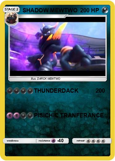 Pokémon SHADOW MEWTWO 428 428 - THUNDERDACK - My Pokemon Card
