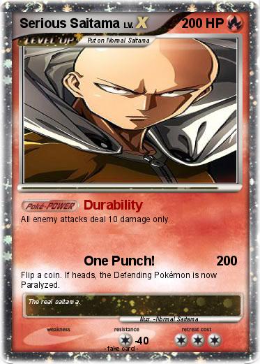 Pokémon Serious Saitama - Durability - My Pokemon Card
