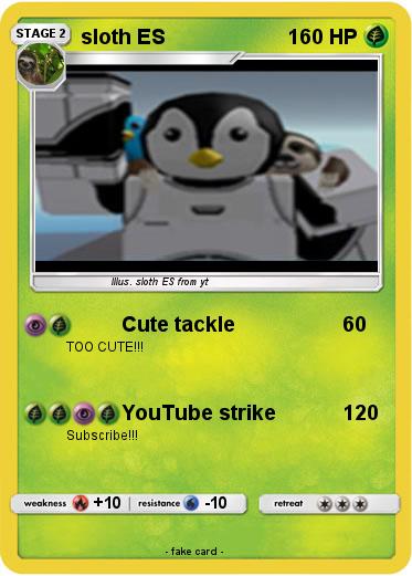 Pokémon sloth ES - Cute tackle - My Pokemon Card