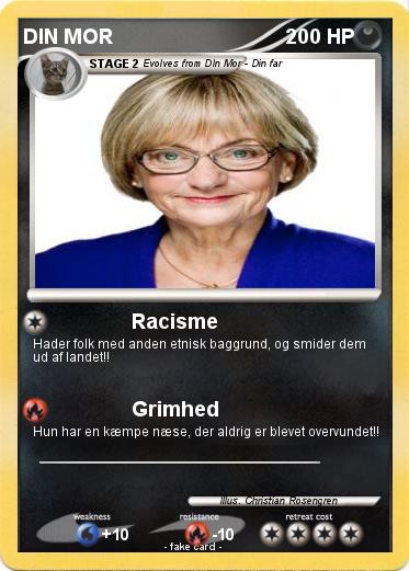 Pokémon DIN MOR 87 87 - Racisme - My Pokemon Card