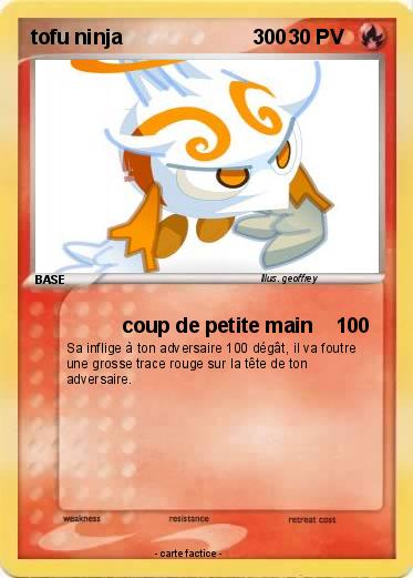 Pokémon tofu ninja 300 300 - coup de petite main 100 - Ma carte Pokémon