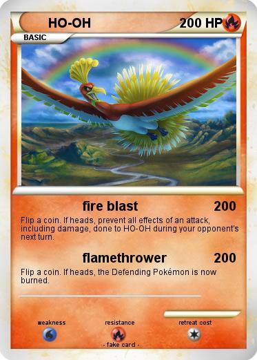 Pokémon HO OH 3046 3046 - fire blast - My Pokemon Card
