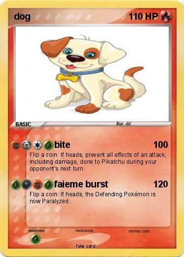 Pokémon dog 1426 1426 - bite - My Pokemon Card