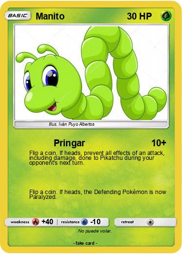 Pokémon Manito 1 1 - Pringar - My Pokemon Card