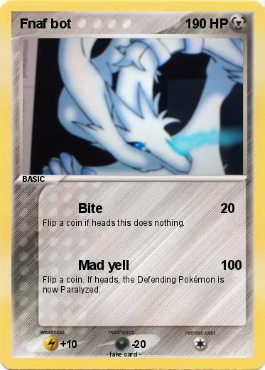 Pokémon Fnaf bot - Bite - My Pokemon Card