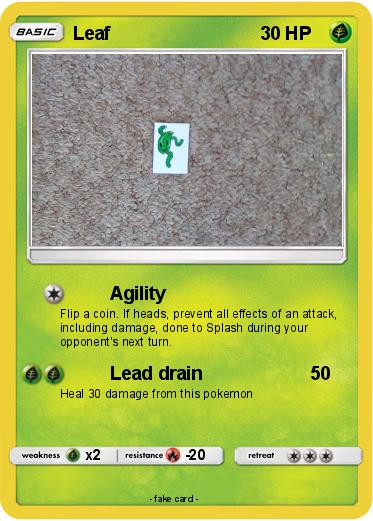 Pokémon Leaf 356 356 - Agility - My Pokemon Card