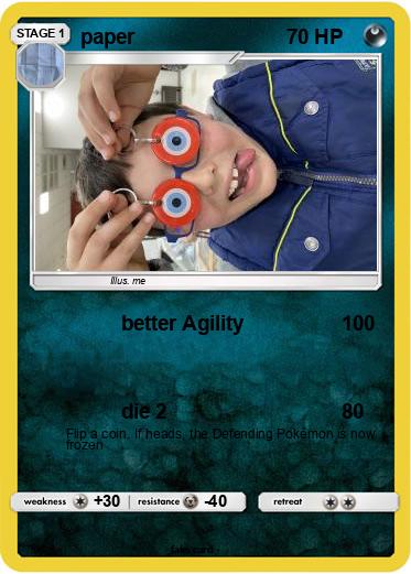 Pokémon paper 865 865 - better Agility - My Pokemon Card