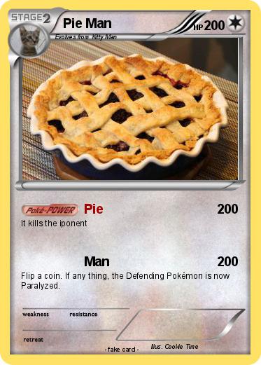 Pokémon Pie Man 18 18 - Pie - My Pokemon Card