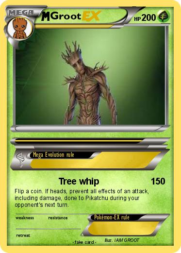 Pokémon Groot 189 189 - Tree whip - My Pokemon Card