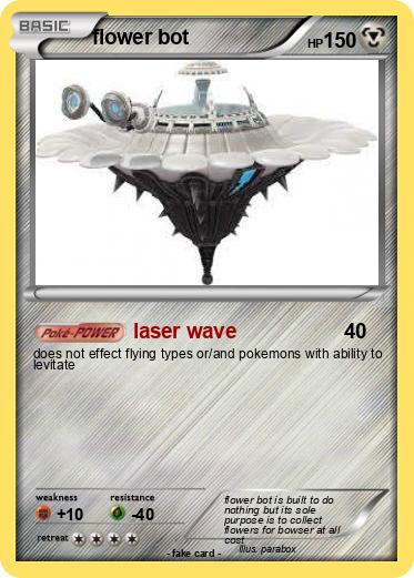 Pokémon flower bot - laser wave - My Pokemon Card