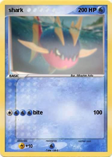 Pokémon shark 383 383 - bite - My Pokemon Card