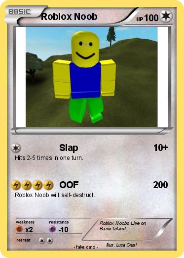 Pokémon Roblox Noob 157 157 - Slap - My Pokemon Card