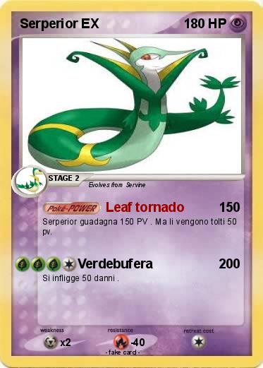 Pokémon Serperior EX 16 16 - Leaf tornado - My Pokemon Card