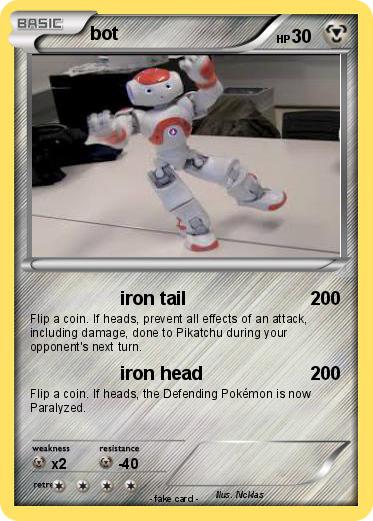 Pokémon bot 21 21 - iron tail - My Pokemon Card