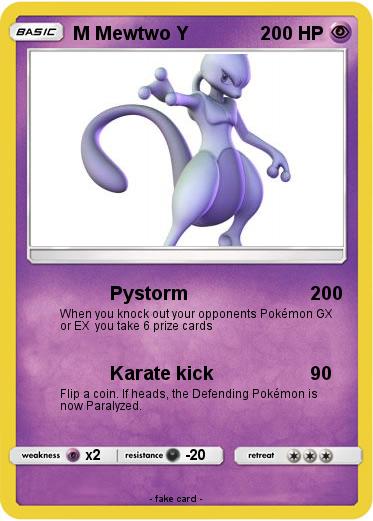 Pokémon M Mewtwo Y 68 68 - Pystorm - My Pokemon Card