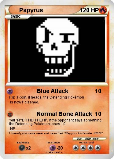 Pokémon Papyrus 488 488 - Blue Attack - My Pokemon Card