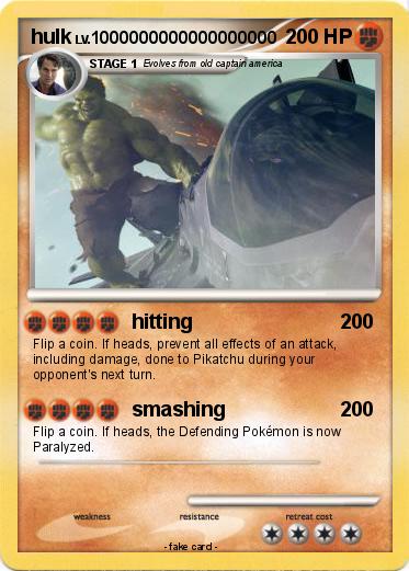 Pokémon hulk 1078 1078 - hitting - My Pokemon Card