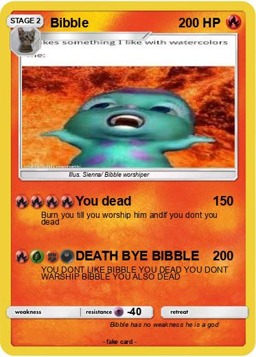 Pokémon Bibble 18 18 - You dead - My Pokemon Card